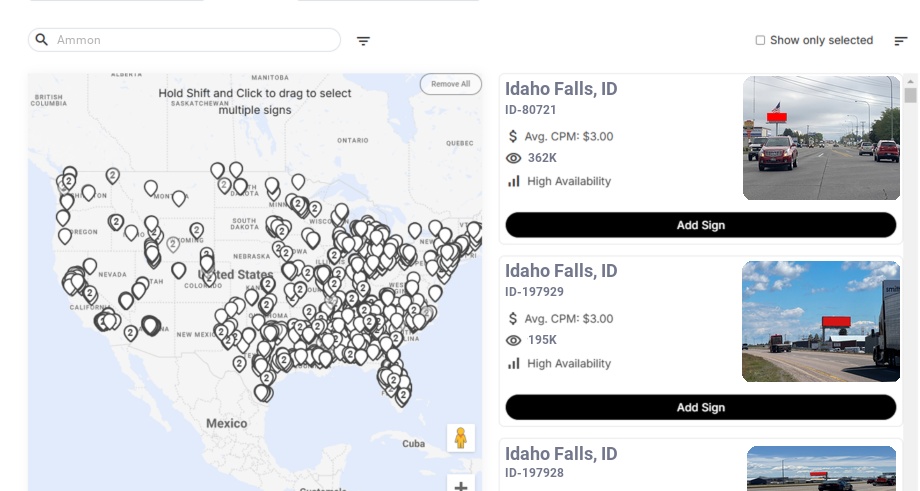 Ammon Billboards, Self-serve, On Any Budget | Blip | Blip Billboards