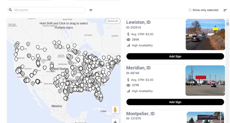 Montpelier Billboards, Self-serve, On Any Budget | Blip | Blip Billboards