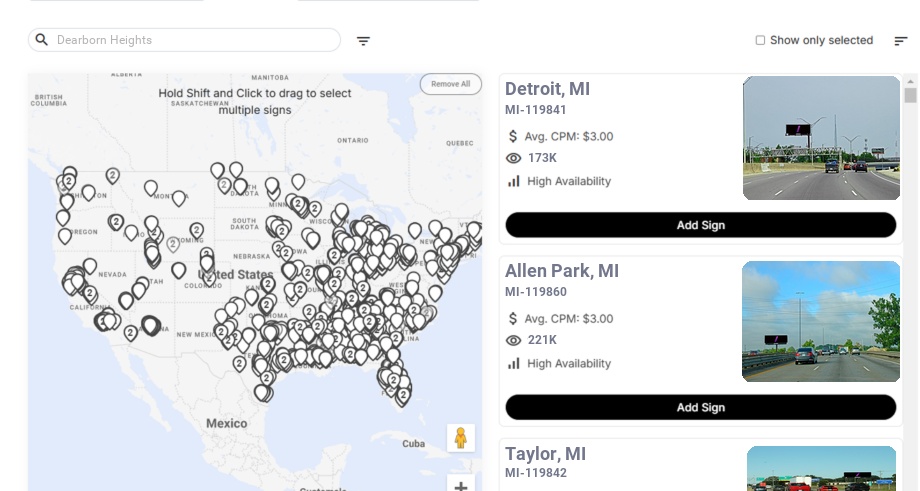 Dearborn Heights Billboards, Self-serve, On Any Budget | Blip | Blip ...
