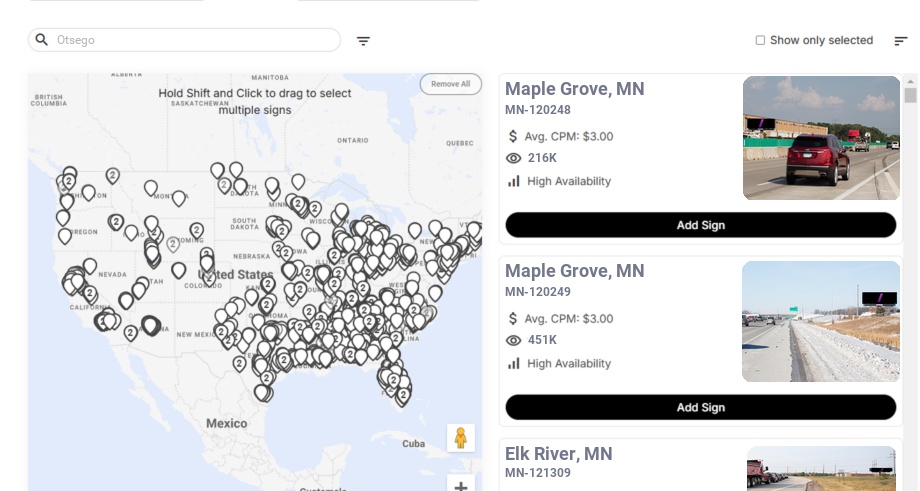 Otsego Billboards, Self-serve, On Any Budget | Blip | Blip Billboards