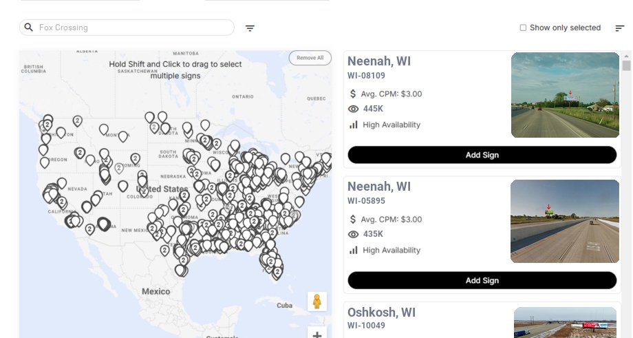 Fox Crossing Billboards, Self-serve, On Any Budget | Blip | Blip Billboards